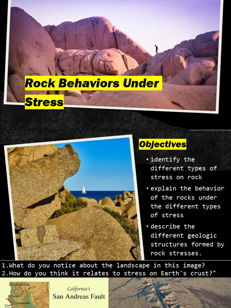 Rock Behaviors Under Stress | PDF | Fault (Geology) | Deformation ...