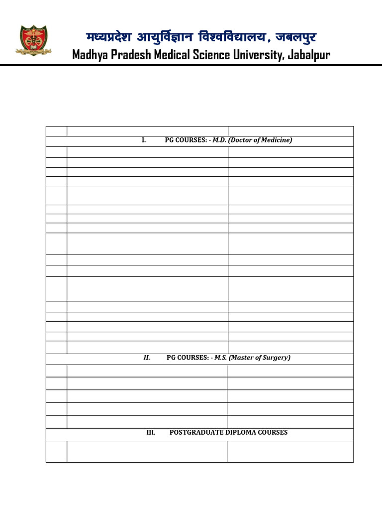 Rules & Regulations For Examination Scheme-Syllabus of PG Degree ...