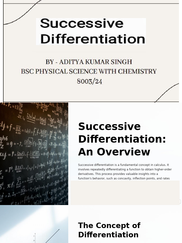 Successive Differentiation Guide | PDF | Derivative | Exponential Function