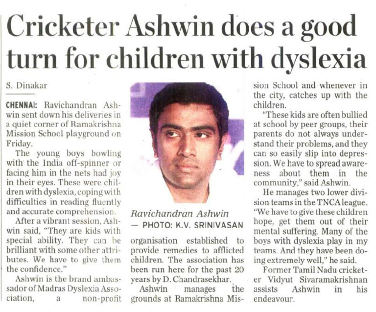 Cricketer Ashwin Good Turn | PDF