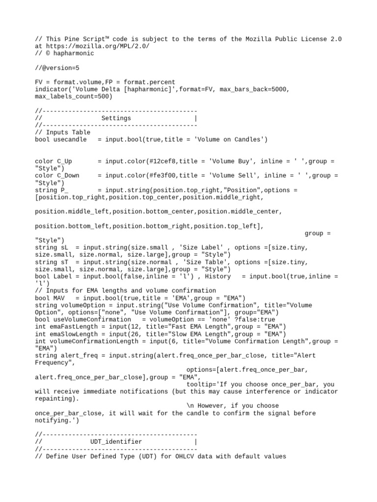 Volume Delta (Hapharmonic) | PDF | Volume | Computer Programming