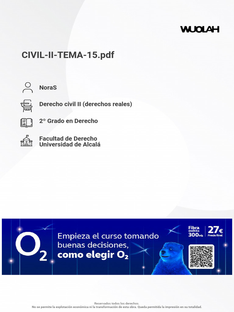 Resumen T15 | PDF | Propiedad | Ley común