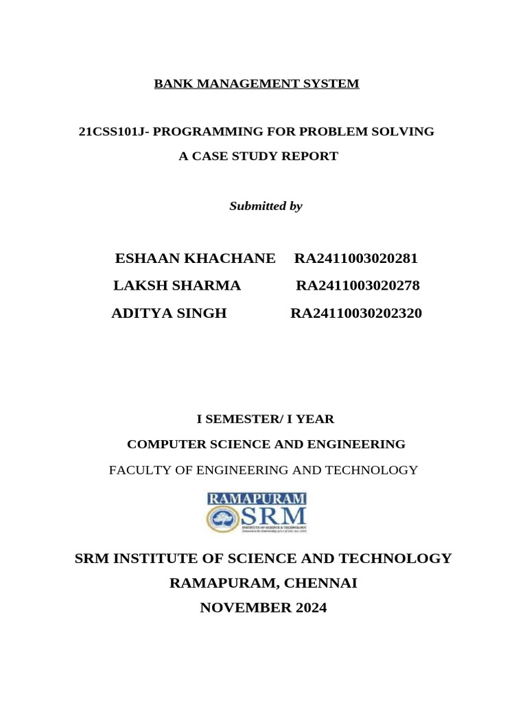 PPS-CASE STUDY-sample Report1 | PDF | Operating System | Windows 10