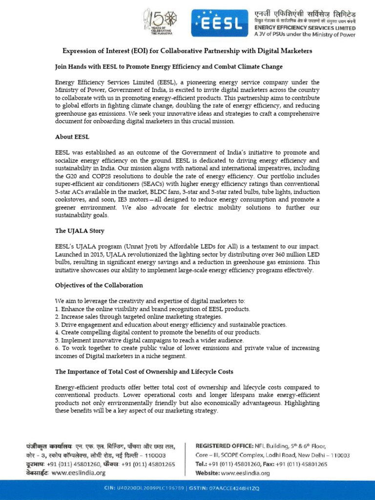 EOI Digital Marketer II | PDF | Efficient Energy Use | Digital Marketing