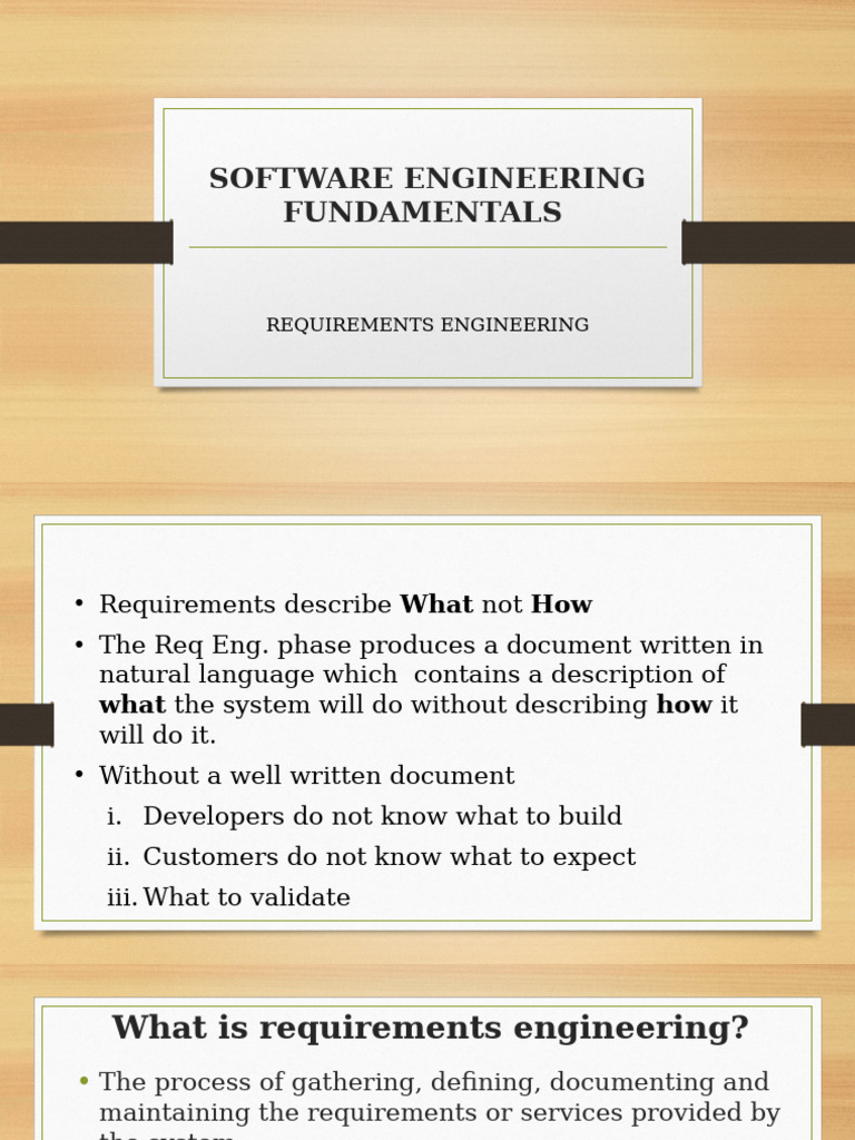 Slide 3 Requirements Engineering | PDF | Feasibility Study | Information Technology