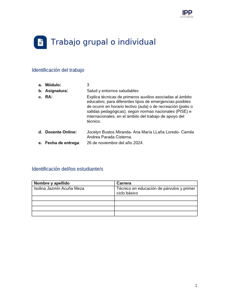 Isolinajazminacuñameza Modulo3 Saludyentornossaludables | PDF ...