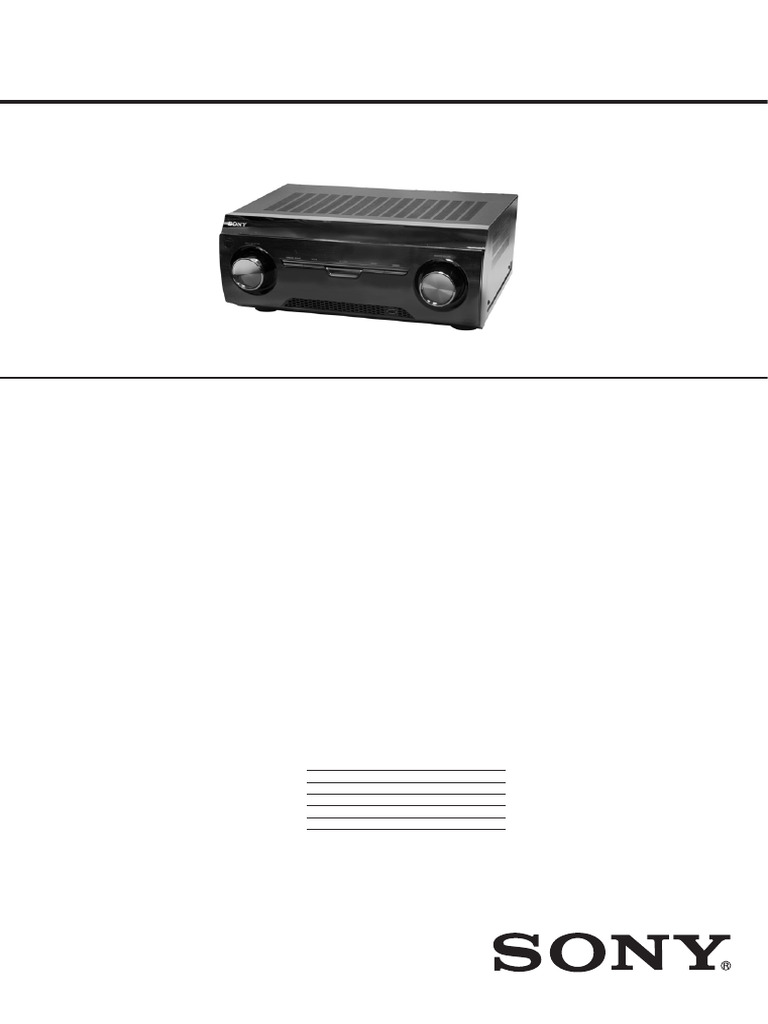 Sony+Str Km2, Km3 | PDF | Frequency Modulation | Hdmi