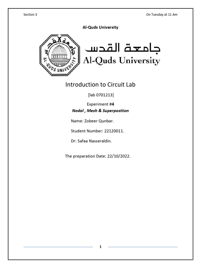 Lab (4) - circuit-ZQ | PDF | Electrical Network | Computer Engineering