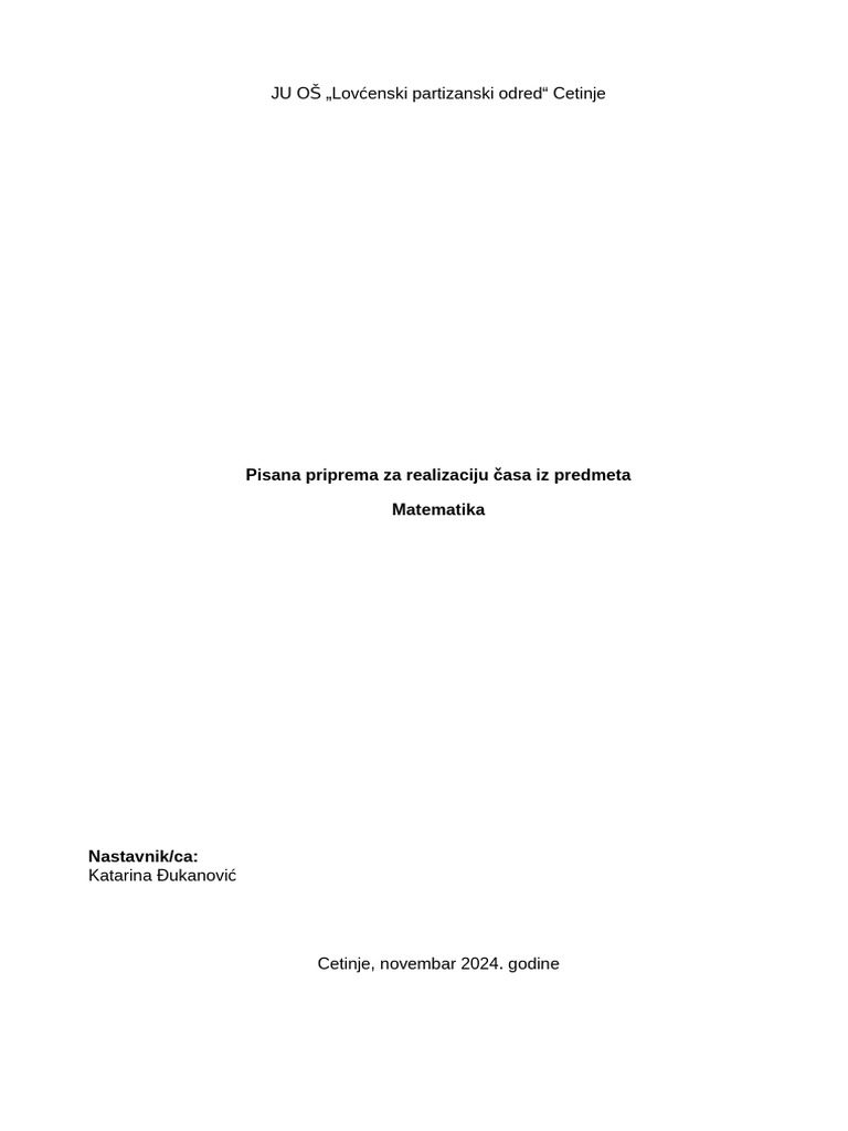 Priprema Mat 39 | PDF