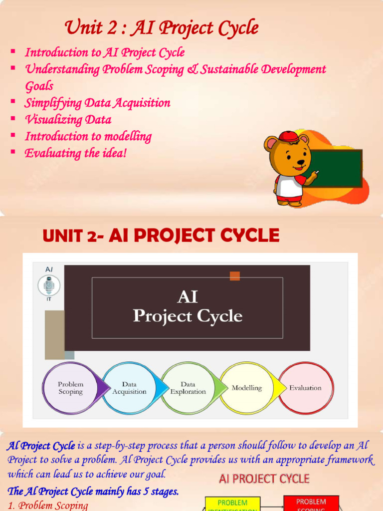 Grade 10 Unit 2 - Project Cycle | PDF | Artificial Neural Network | Machine Learning