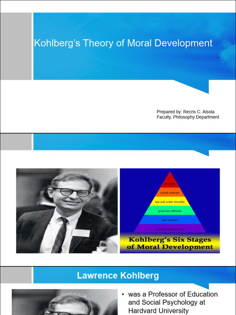 Kohlbergs Theory of Moral Development | PDF | Psychology | Social ...