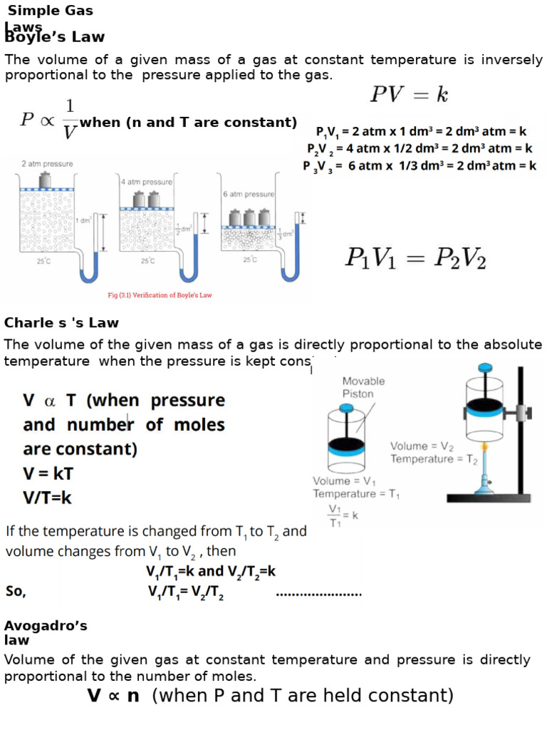 Lec4-Gas Laws | PDF