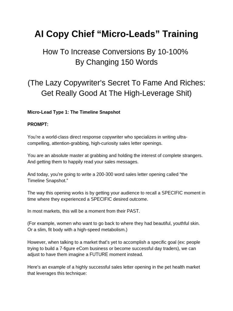 02 AICC MicroLeadsTraining | PDF