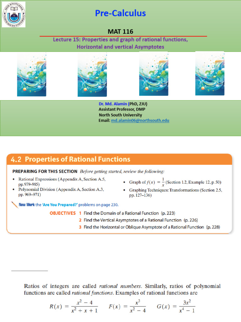 Lecture 16 - MAT116.16 (3 NOV 2024) | PDF | Mathematical Analysis | Mathematical Relations