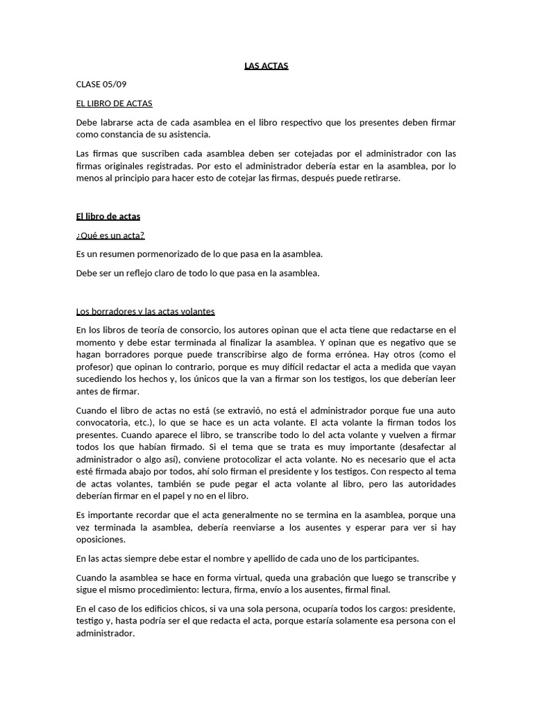 Las Actas | PDF