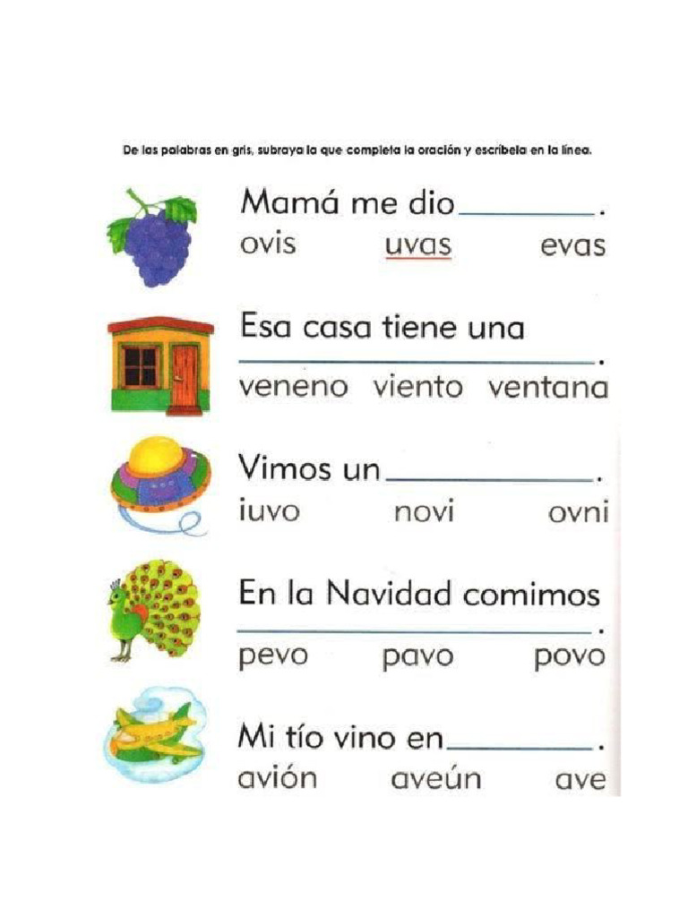 Actividades Comprension Y Lectura Pdf