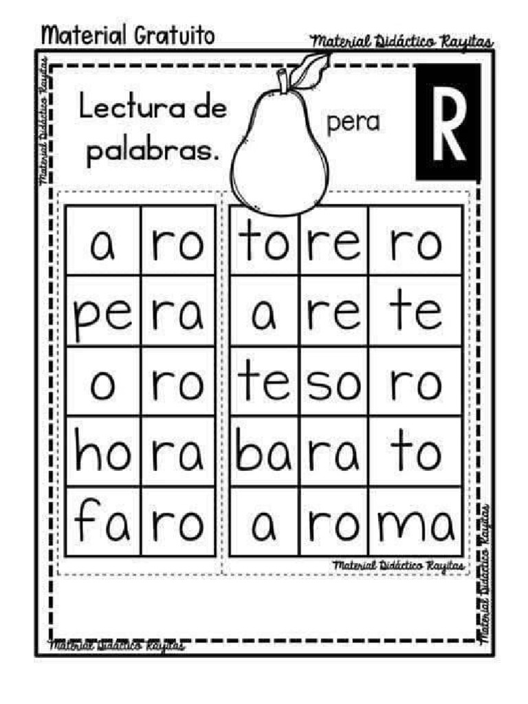 Fonema R y RR | PDF