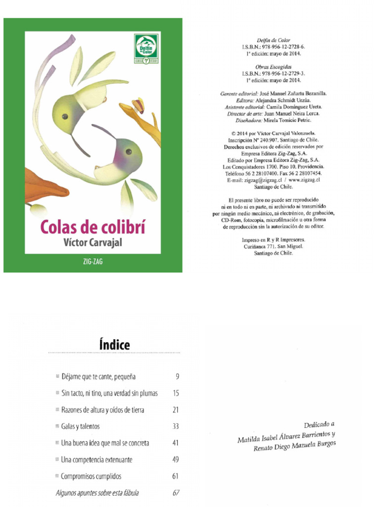 Colas de Colibri | PDF