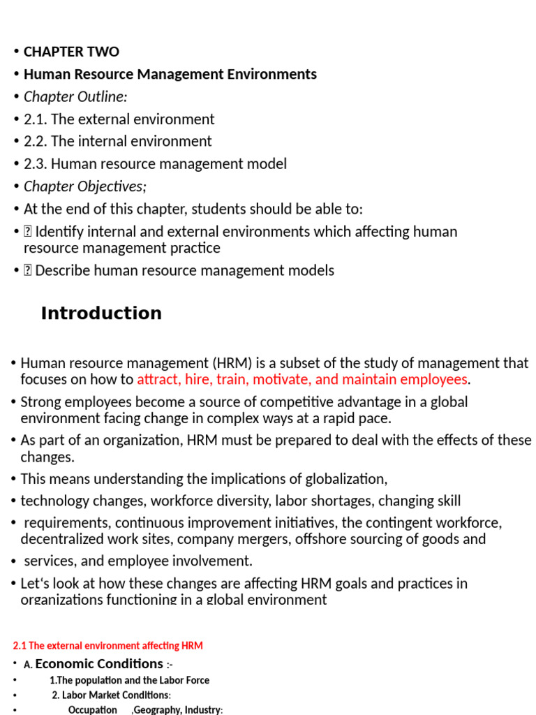 HRM CH 2& 3 | PDF | Cost Of Living | Employment