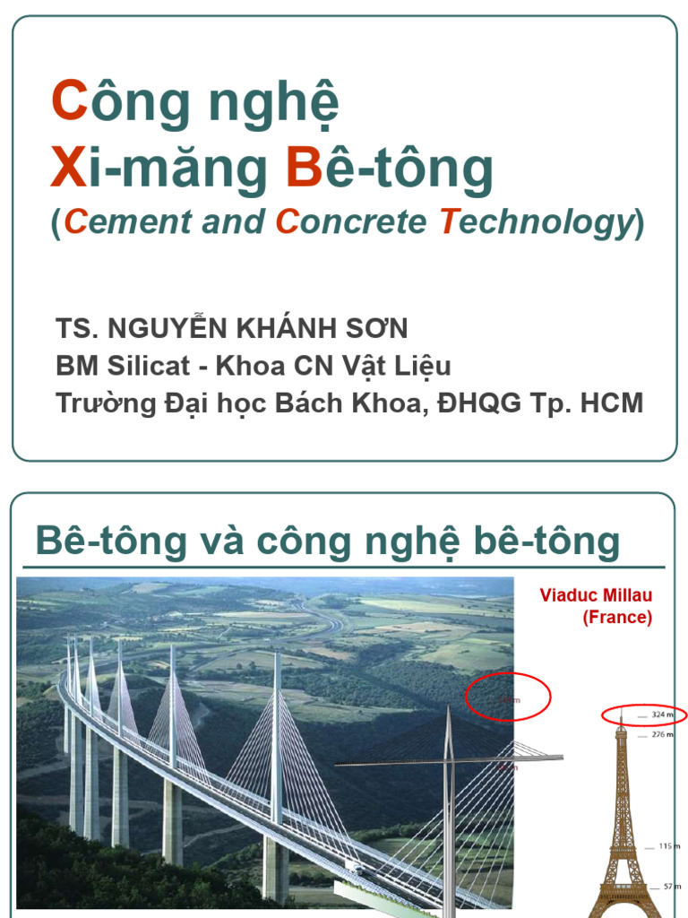 1 - Bê Tông và Công nghệ Bê Tông | PDF