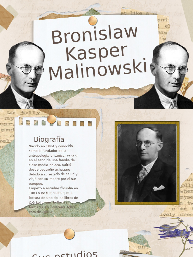 Bronislaw Kasper Malinowski | PDF | Educación en artes liberales