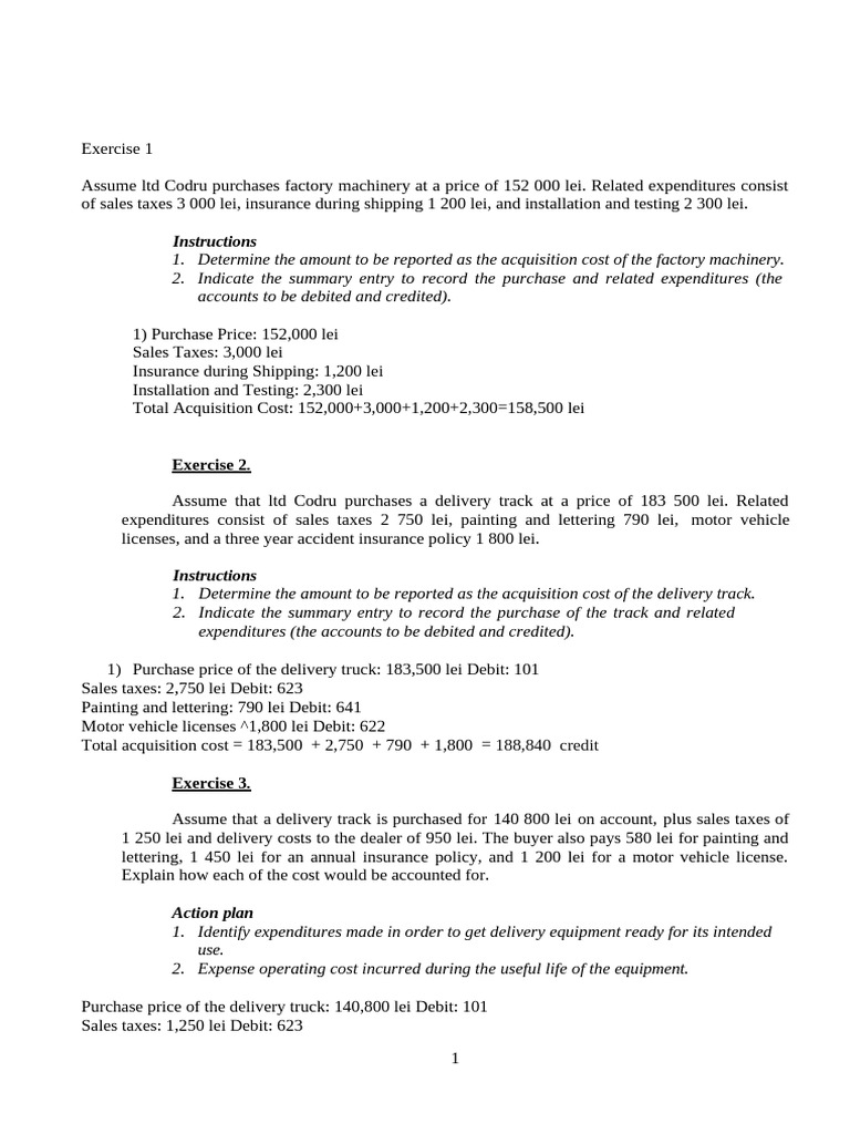 Exercises | PDF | Cost Of Goods Sold | Accounts Payable