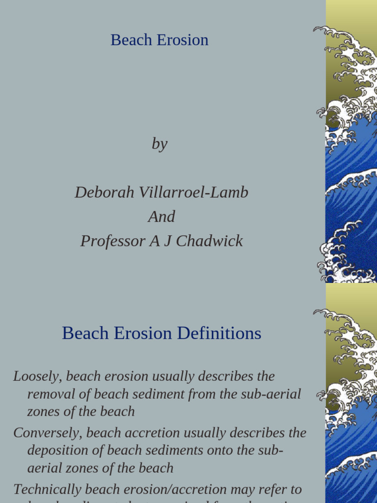 1 Beach Erosion Rev1 | PDF | Beach | Coast
