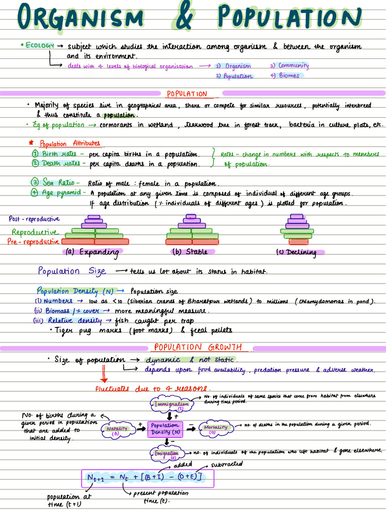 Class 12 Organism and Population | PDF