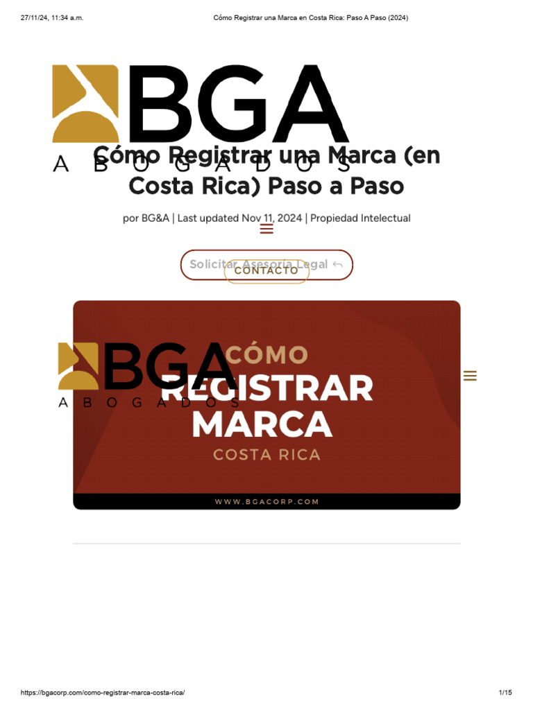 Registro de Marca en Costa Rica: Guía 2024 | PDF | Marca comercial | Marca