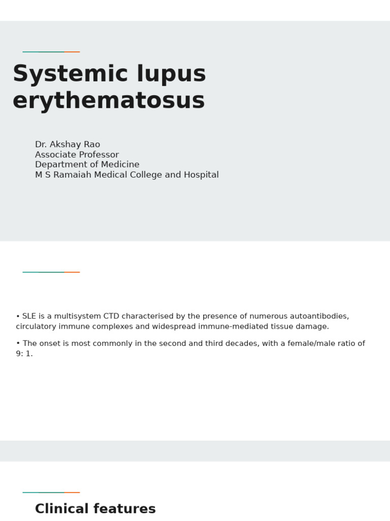 Understanding Systemic Lupus Erythematosus | PDF | Diseases And ...