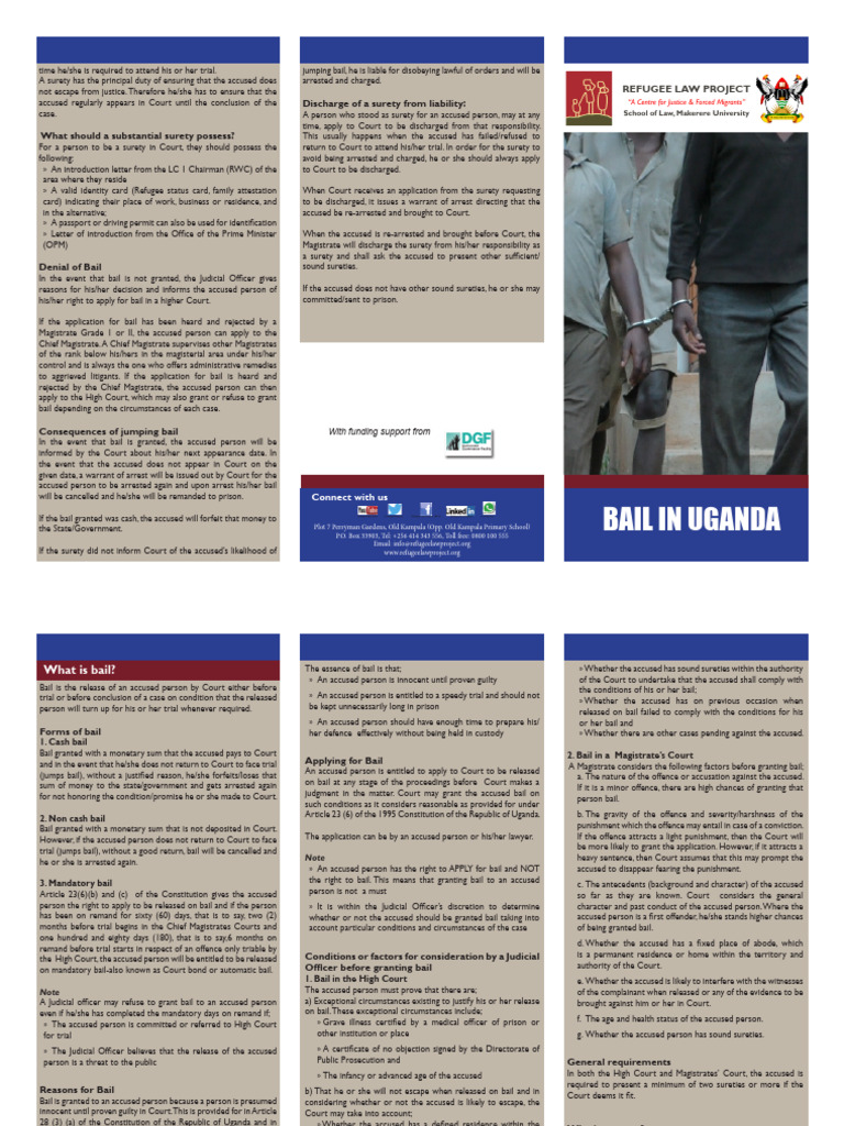 Bail Flyer | PDF | Bail | Crime & Violence