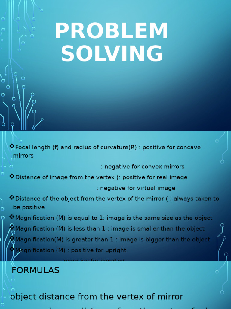 Problem Solving Mirros. | PDF