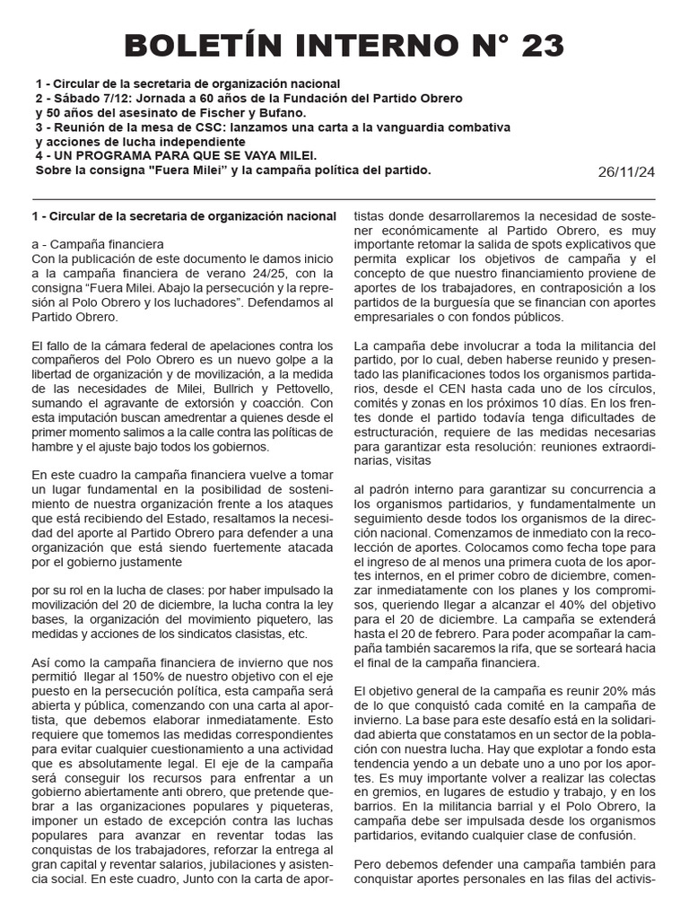 Boletín Interno #23 | PDF | Inflación