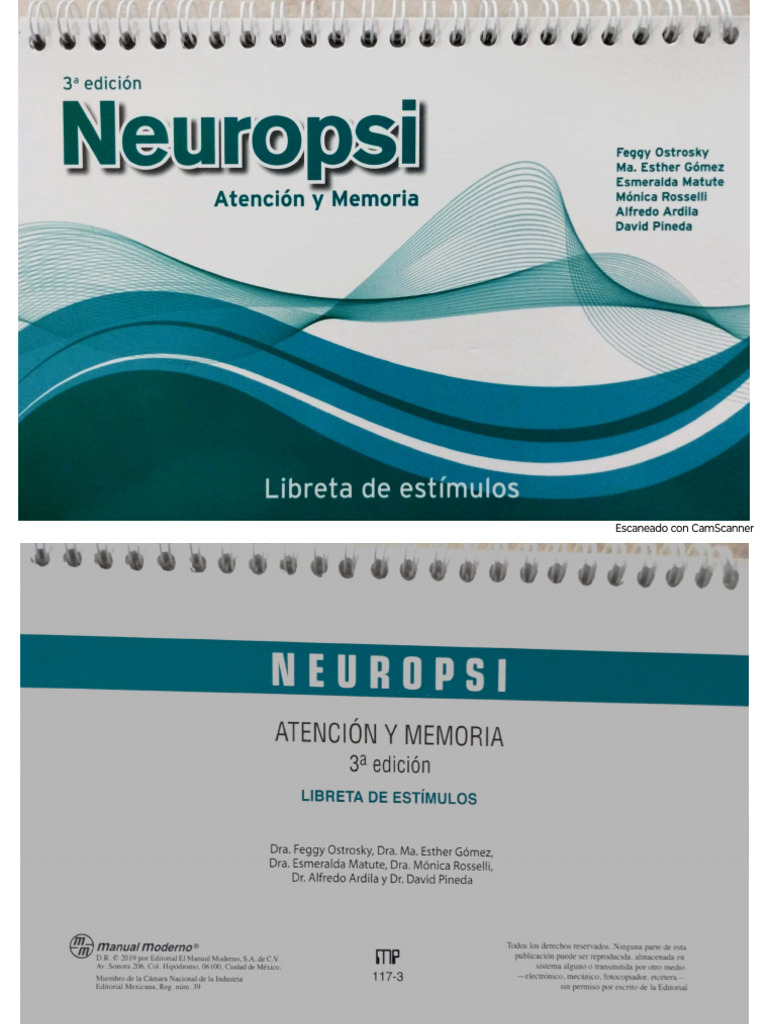 Libreta de Estimulos - Neuropsi - 3edicion | PDF