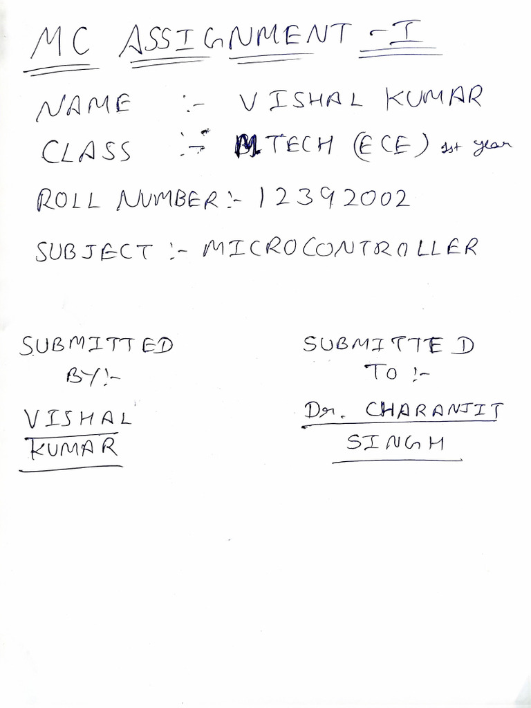 MC Assignment 1 Solution | PDF