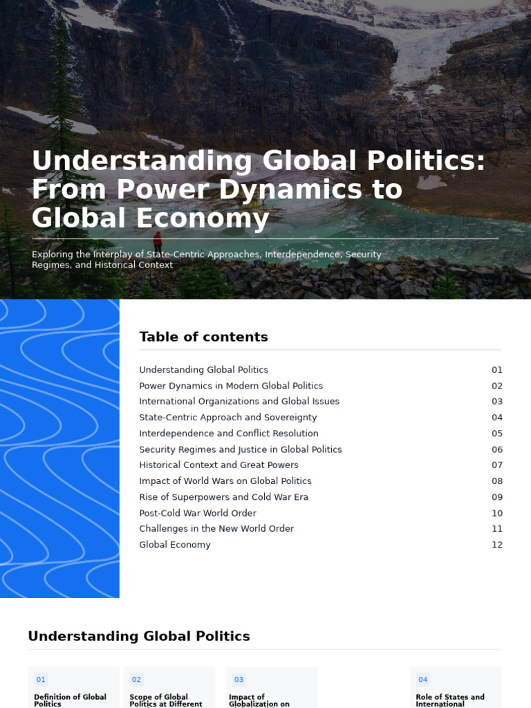 Global Politics | PDF | Superpowers | Cold War