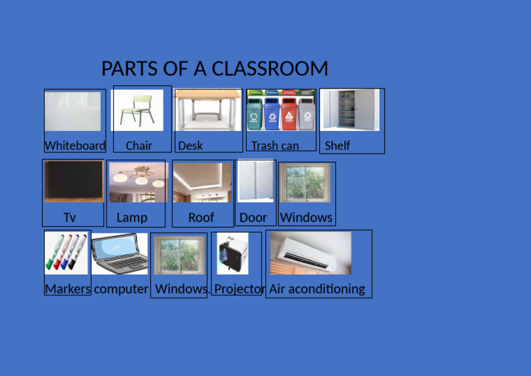 Parts of A Classroom | PDF