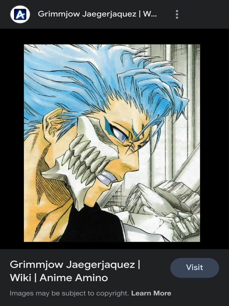 Grimmjow Manga PFP - Google Search | PDF