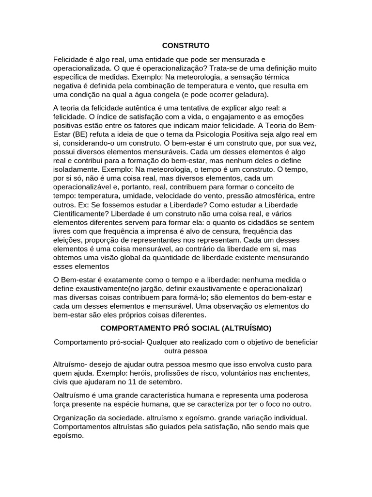 Mensuração da Felicidade e Altruísmo | PDF | Atenção plena | Empatia