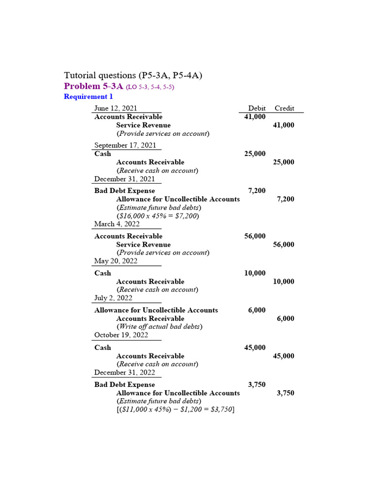 Week 6 Topic Tutorial Solutions | PDF | Income | Accounting
