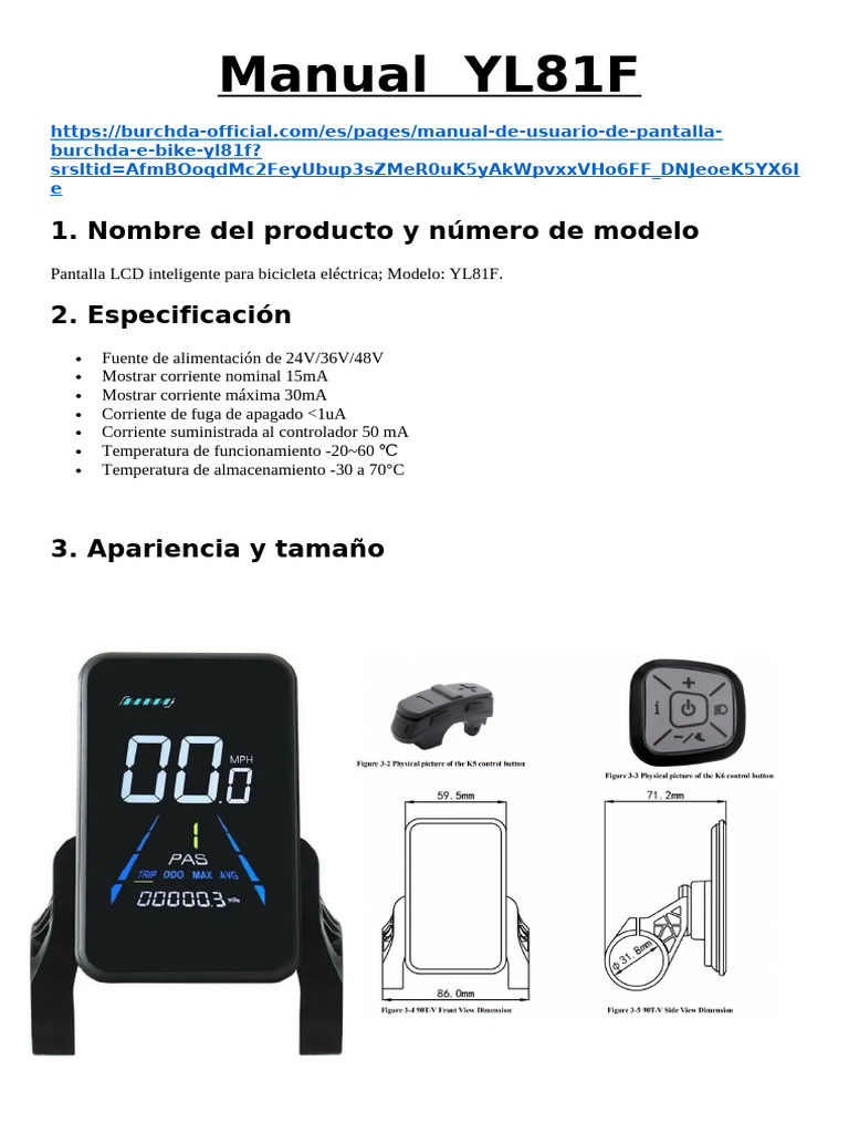 1-Manual YL81F-Bueno | PDF | Electricidad | Ingenieria Eléctrica