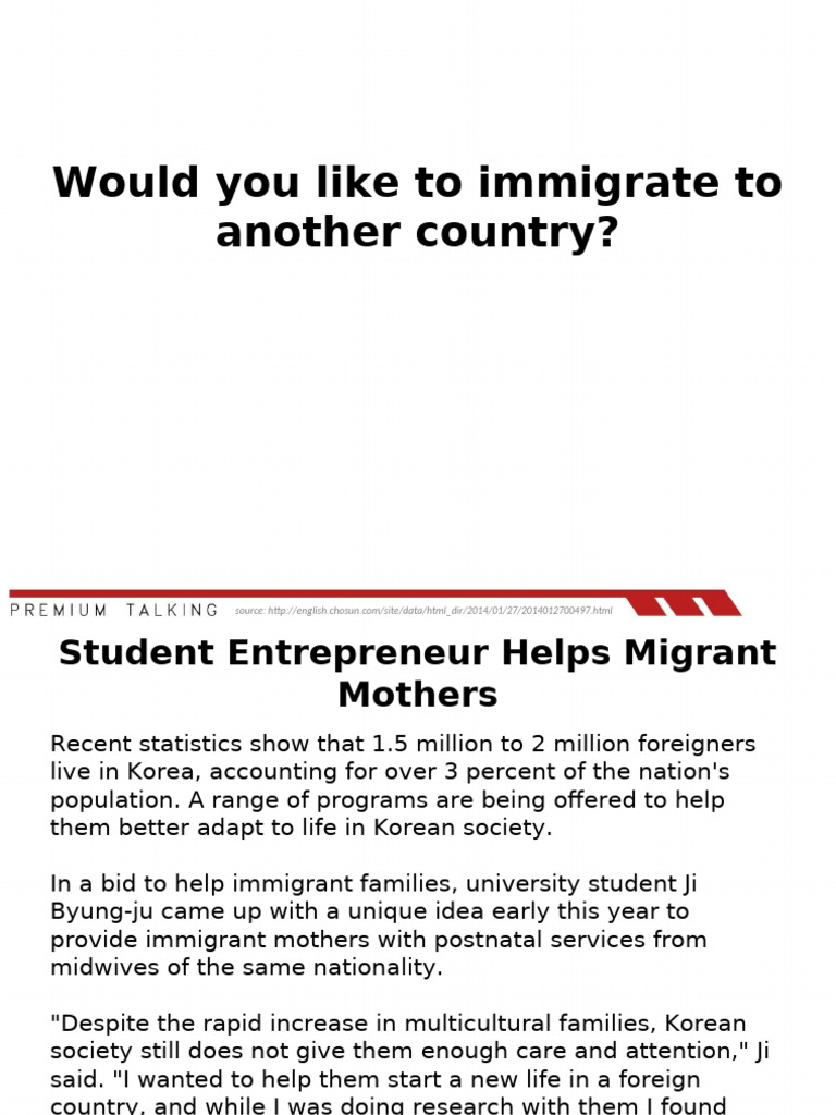 IMMIGRANT | PDF