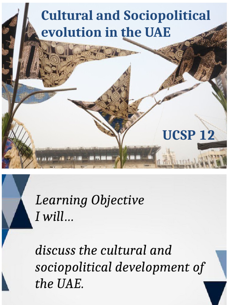 G12 UCSP Lesson 2 Cultural and Sociopolitical Evolution in The UAE ...