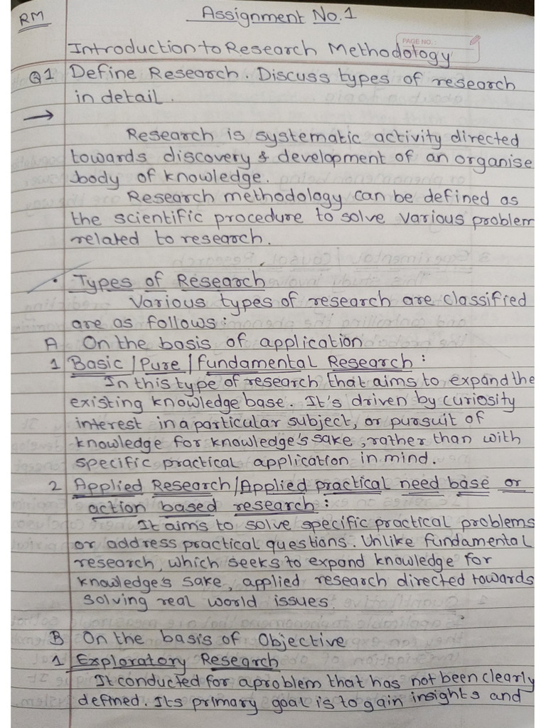 RM Assignment 1 2 | PDF