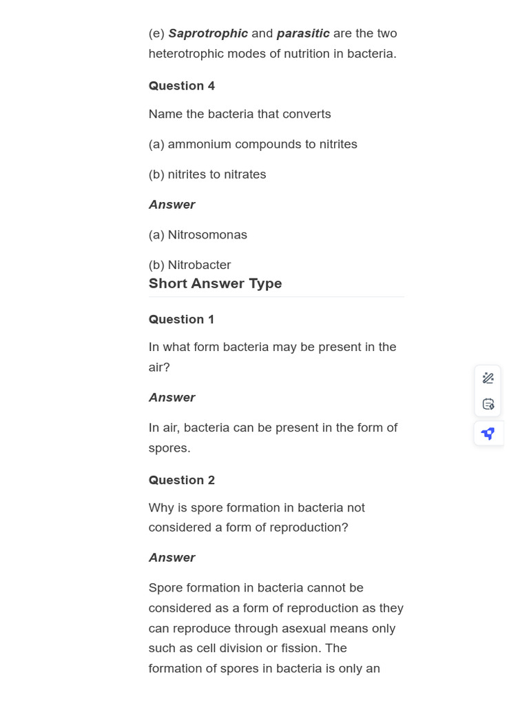 Chapter 9a - Economic Importance of Bacteria - Solutions For Class 9 ICSE Concise Biology Selina ...