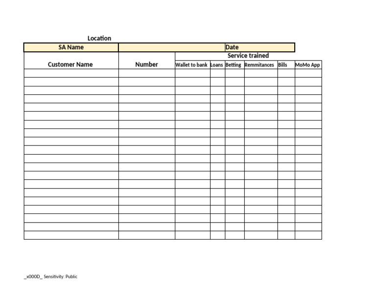 Service Ambassodor Call Card | PDF