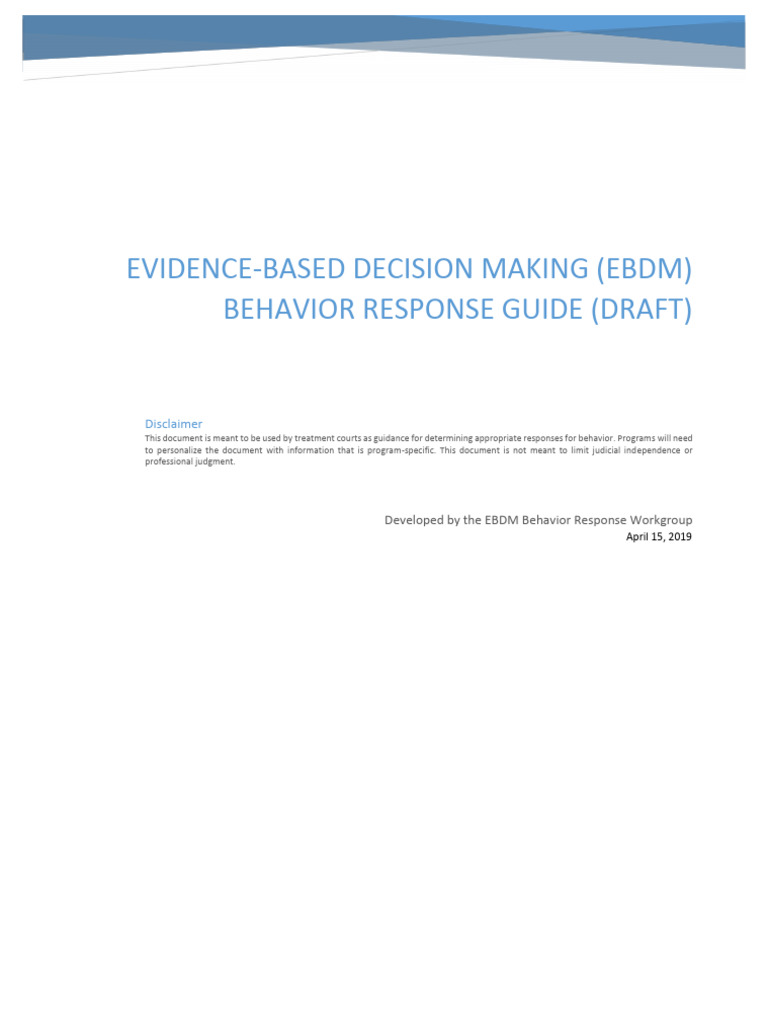 Evidenced Based Decision Making Guide Matrix | PDF | Goal | Mitigating ...