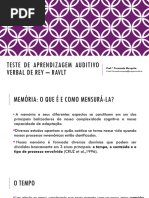 RAVLT - Folha de Respostas e Correção - Teste de Aprendizagem Auditivo ...