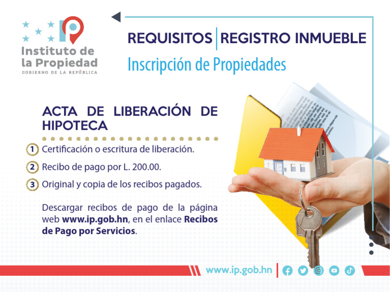 Requisitos Acta de Liberacion de Hipoteca | PDF