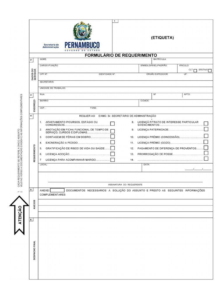 Requerimento Padrao | PDF